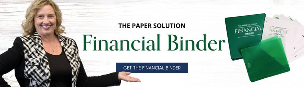 Financial Binder | Organize 365