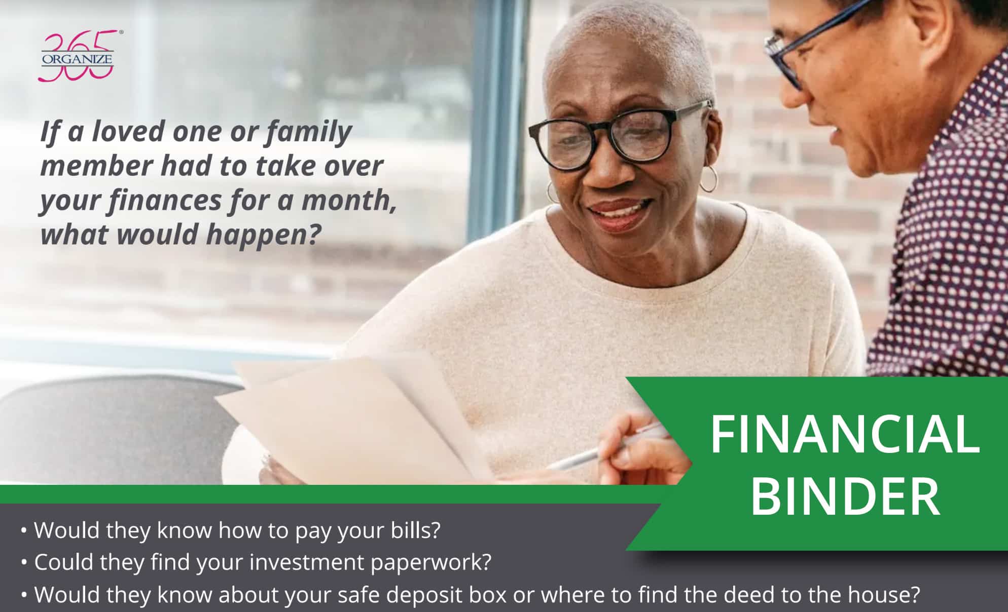 Financial Binder | Organize 365