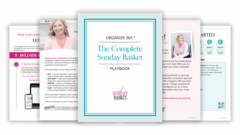 Sunday Basket | Organize 365